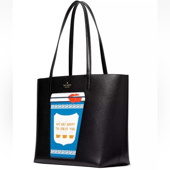 kate spade | Bags | New Kate Spade Coffee Break Large Leather Tote ...
